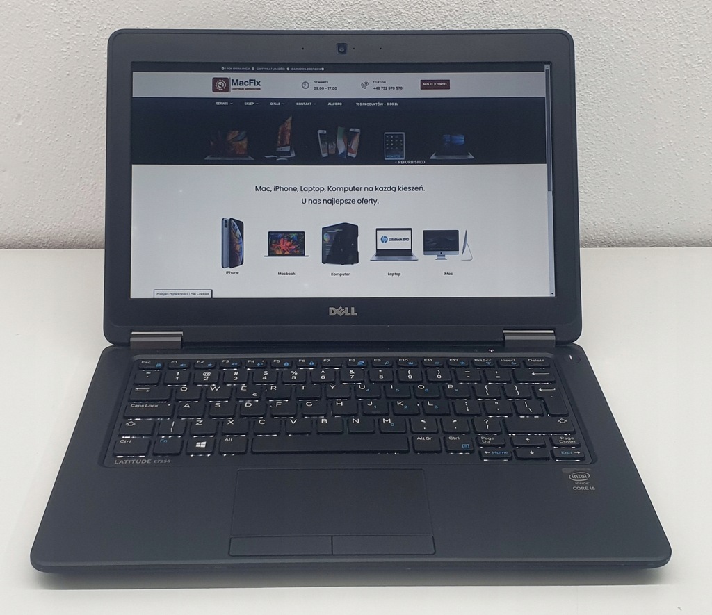 Laptop Dell E7250 12,5" I5 8GB 120 SSD - 10955797188 - oficjalne ...
