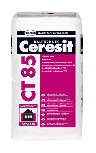 ZAPRAWA KLEJĄCA DO STYROPIANU I ZATAPIANIA SIATKI CERESIT CT 85 25 KG - 14389949168 - oficjalne ...