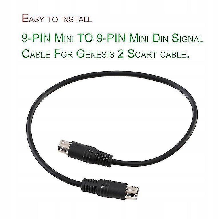 Black 9-pin Mini To 9-pin Mini Din Signal Cable - 12788048706 ...