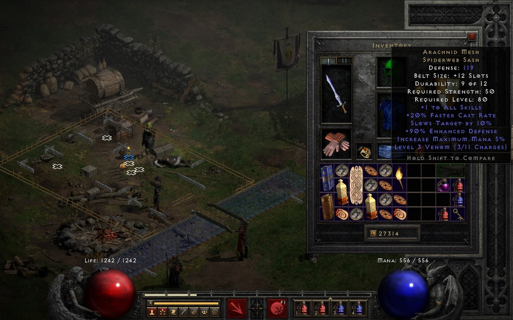 Arachnid Mesh Arach Diablo 2 Resurrected SC Pc - 11308799219 ...