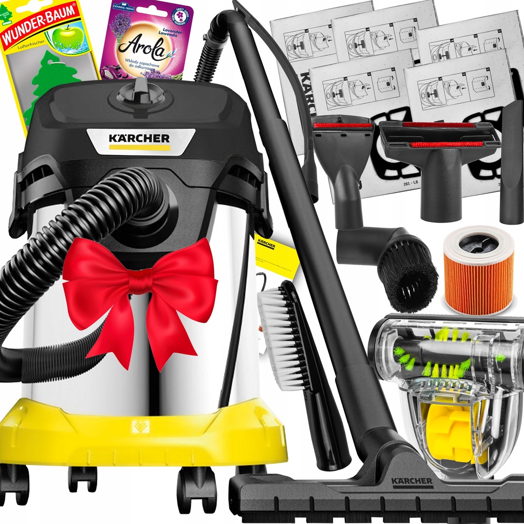 ODKURZACZ KARCHER K WD3 SSAWKI TURBO ZESTAW GIGA - 12961929117 - oficjalne archiwum Allegro