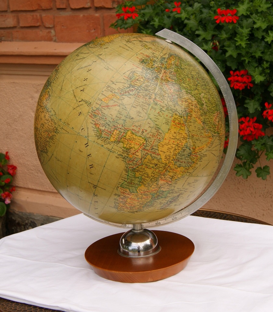 Super stary globus w stylu art-deko - 11013941500 - oficjalne archiwum ...