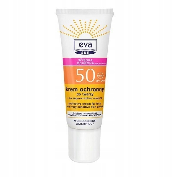 Krem do twarzy i na wrażliwe miejsca Eva SPF 50 - 12701430223 ...