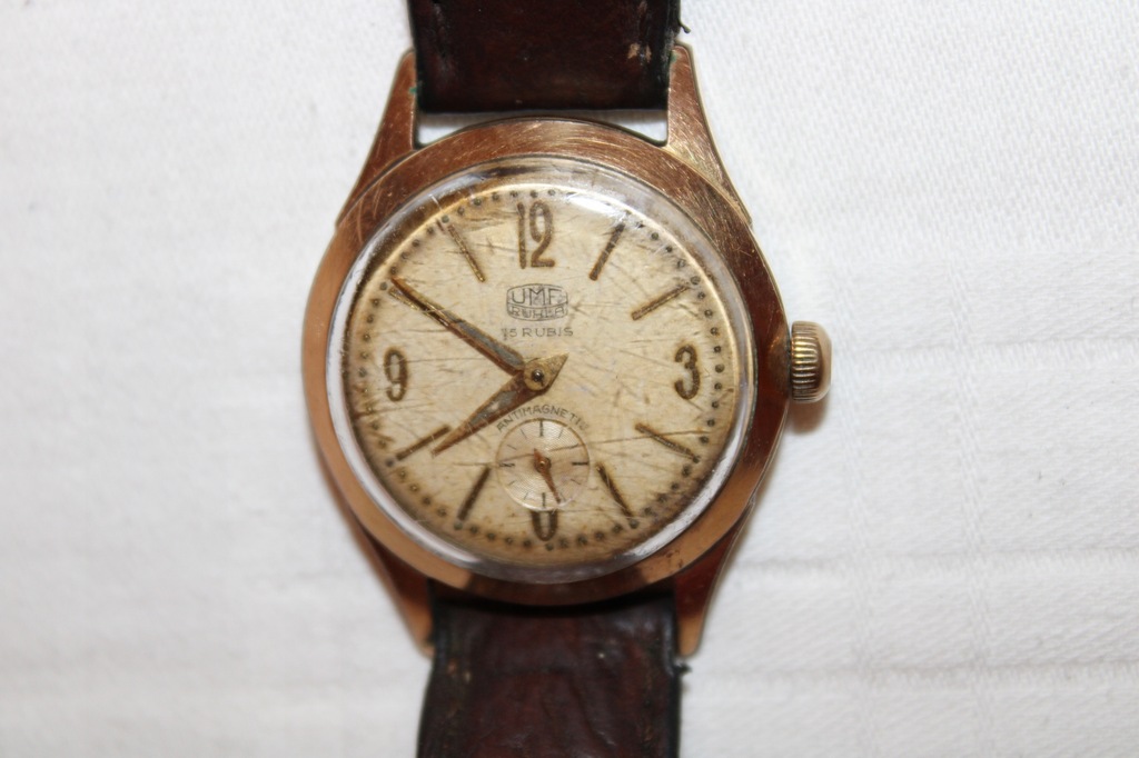 UMF RUHLA 15 Rubis Antimagnetic zegarek vintage - 13627008455 ...