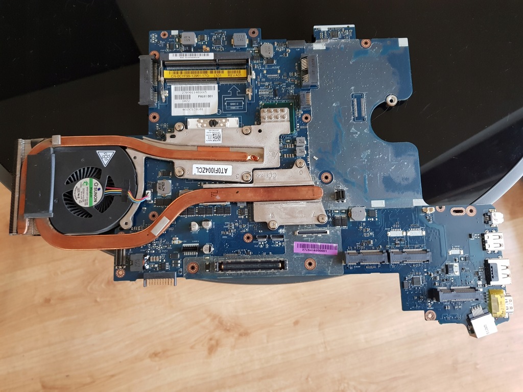 PŁYTA GŁÓWNA DELL LATITUDE E6520/NVIDIA/+ RADIATOR - 11839237622 ...