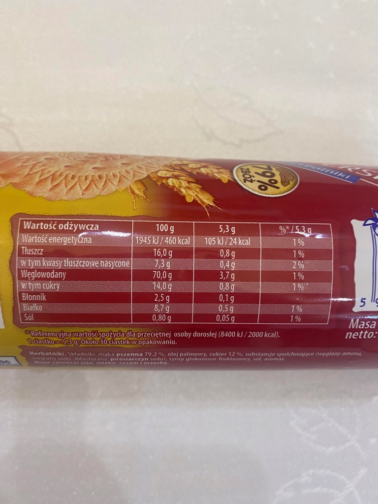 Ciastka Herbatnik San Holenderskie półsłodkie 168g - 11614994530 ...