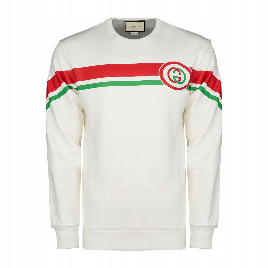 Gucci Bluza z nadrukiem logo męska XXL (biały) - 13209144296 ...