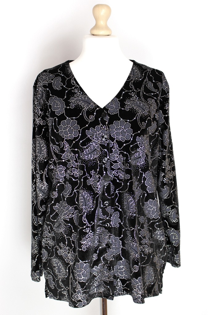 Michele Hope Bluzka rozpinana z brokatem 46/48 - 12544283913 ...