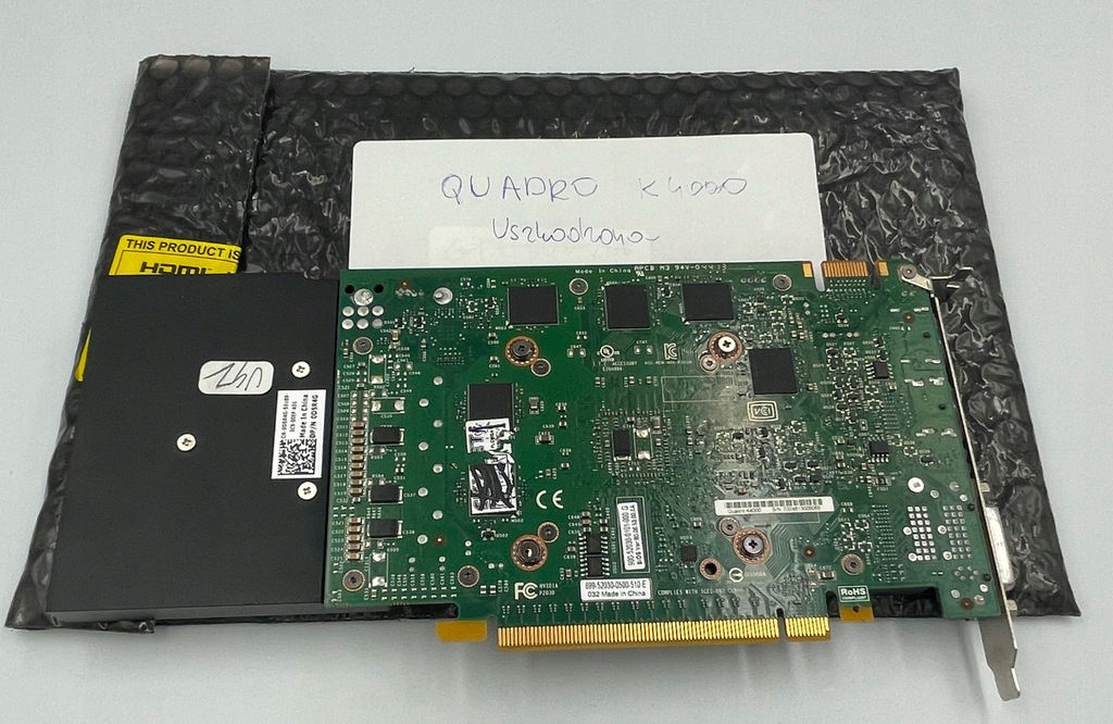 Uszkodzona grafika NVIDIA QUADRO K4000 3GB PCI-E - 13080783633 ...