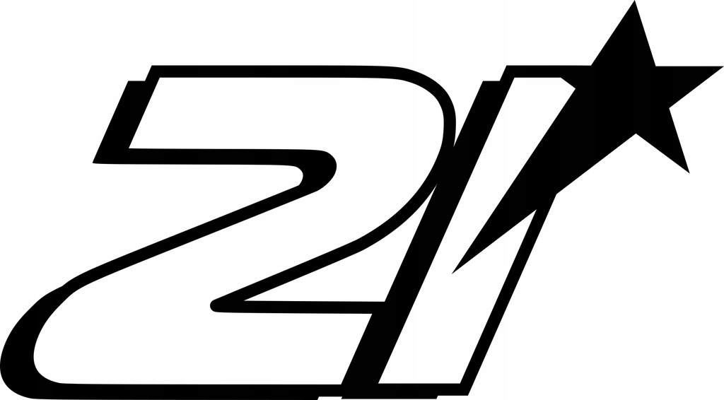 Naklejka NUMER 21 10 X 18,1 CM - 12172226692 - oficjalne archiwum Allegro