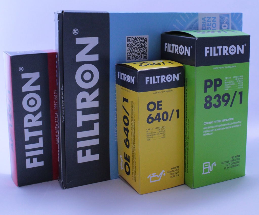 ZESTAW FILTRÓW FILTRON VW GOLF 4 IV 1,9TDI AUDI A3 - 7363087419 ...