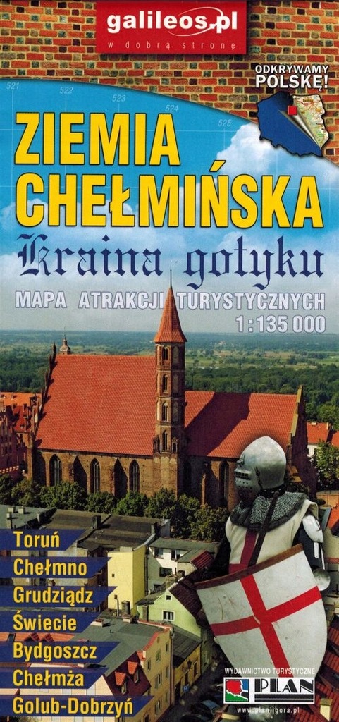 ZIEMIA CHEŁMIŃSKA MAPA TURYSTYCZNA GALILEOS - 9501743824 - oficjalne archiwum Allegro
