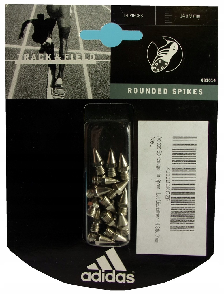 adidas 9mm Rounded Spikes kołki na bieżnię 14x9 mm - 12168095513 ...