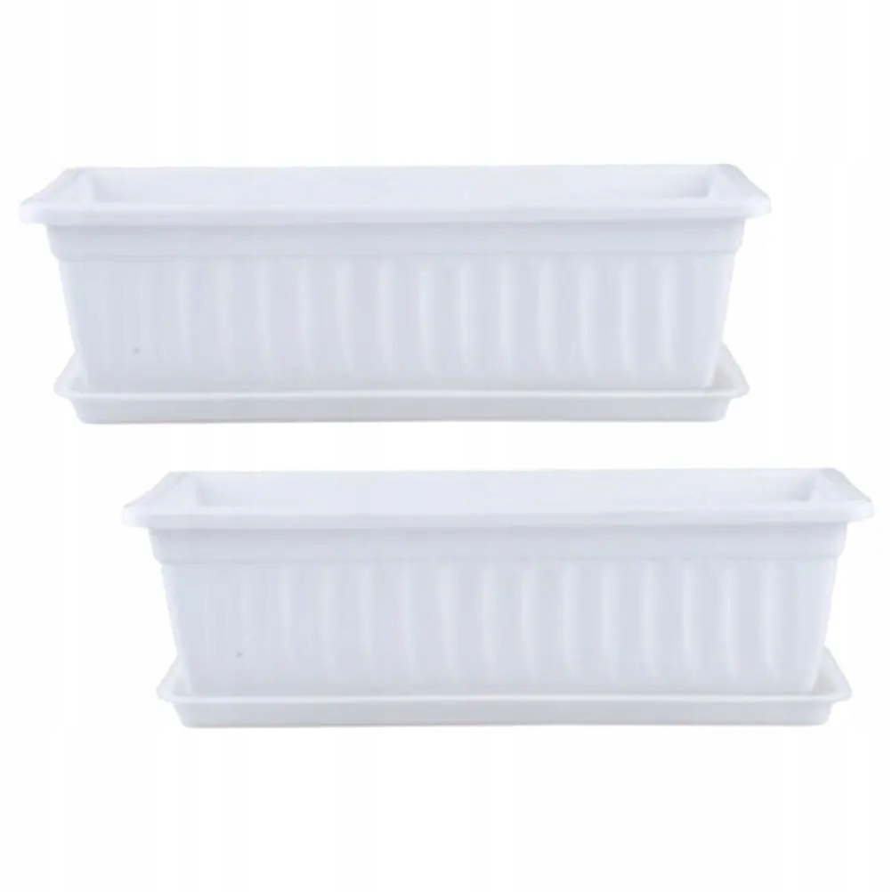 Rectangular Flower Pot Plastic Pots Plant 2 Pcs - 13689338484 ...