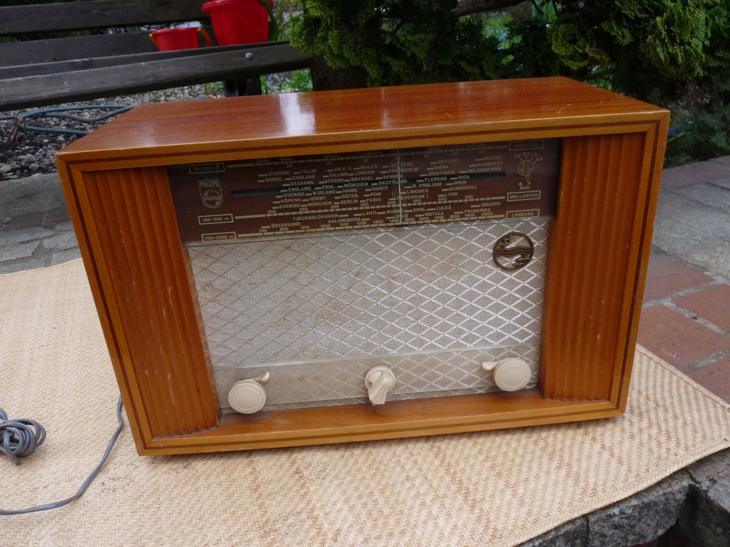 Stare radio PHILIPS - 13666820500 - oficjalne archiwum Allegro