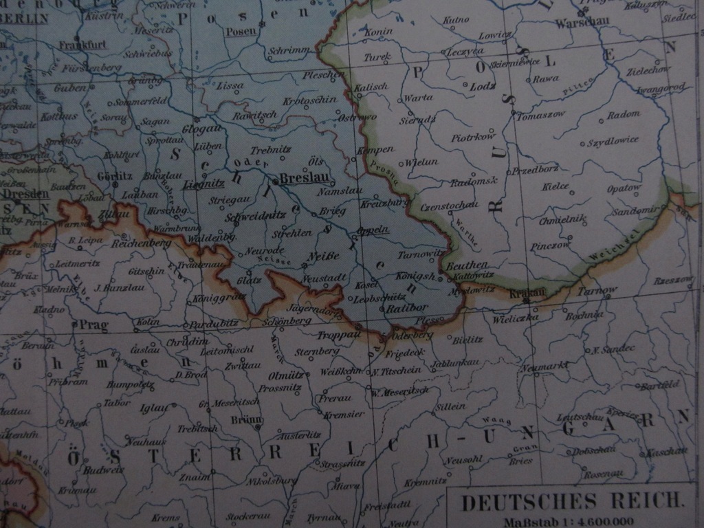 POLSKA NIEMCY RZESZA NIEMIECKA mapa 1897 r. - 11482016246 - oficjalne ...