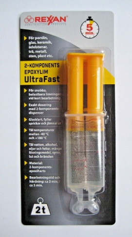 REXXAN EPOKSYDOWY DWUSKŁADNIKOWY KLEJ ULTRA SZYBKI 5 MIN. ODPORNY 30,5 ...