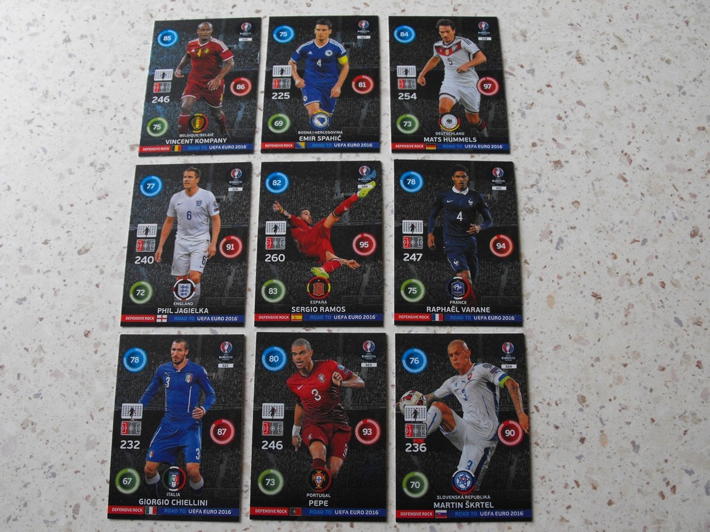 Karty piłkarskie ROAD TO EURO 2016 DEFENSIVE ROCK. - 12428695518 - oficjalne archiwum Allegro