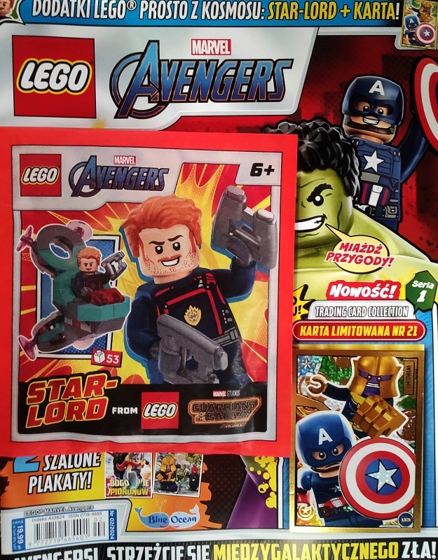 LEGO MARVEL AVENGERS 2/2024 STAR-LORD + Karta - 15563623149 - oficjalne ...