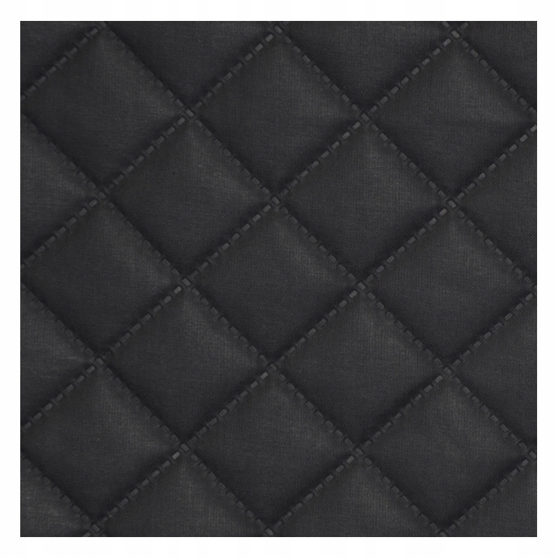 BAWEŁNA PIKOWANA NA WATOLINIE ROMBY 0,5m Czarna - 10505918105 - oficjalne archiwum Allegro