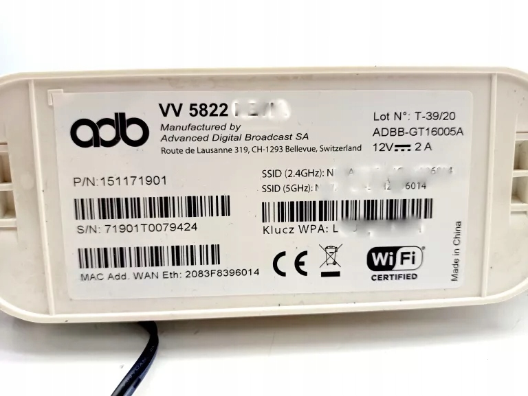 ROUTER VV 5822 ADB - 12306646597 - oficjalne archiwum Allegro