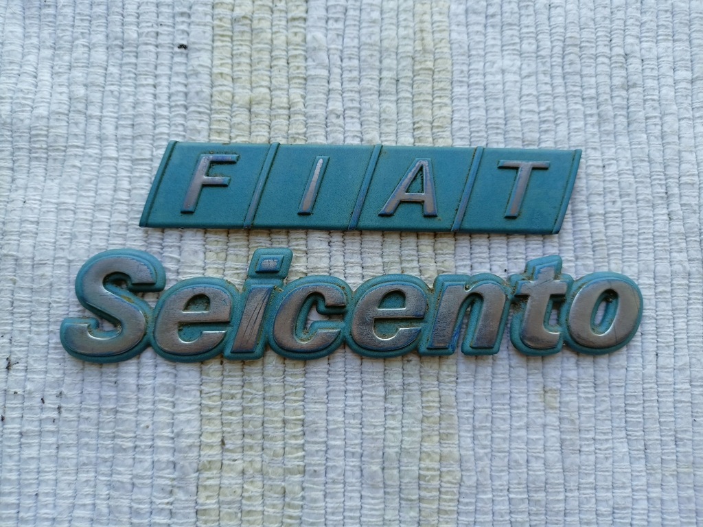 ZNACZEK EMBLEMAT LOGO NAPIS FIAT SEICENTO - 12349553351 - oficjalne ...