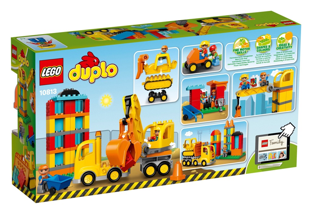 Klocki LEGO DUPLO Wielka budowa 10813 - 8522503437 - oficjalne archiwum Allegro