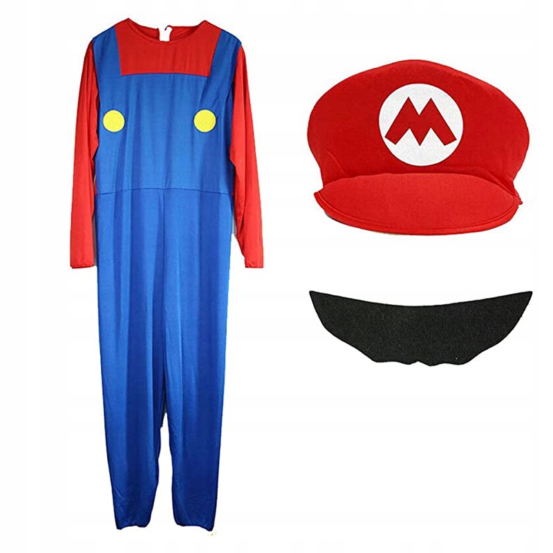 STRÓJ SUPER MARIO LUIGI BRAT KOSTIUM L - 13212347797 - oficjalne ...