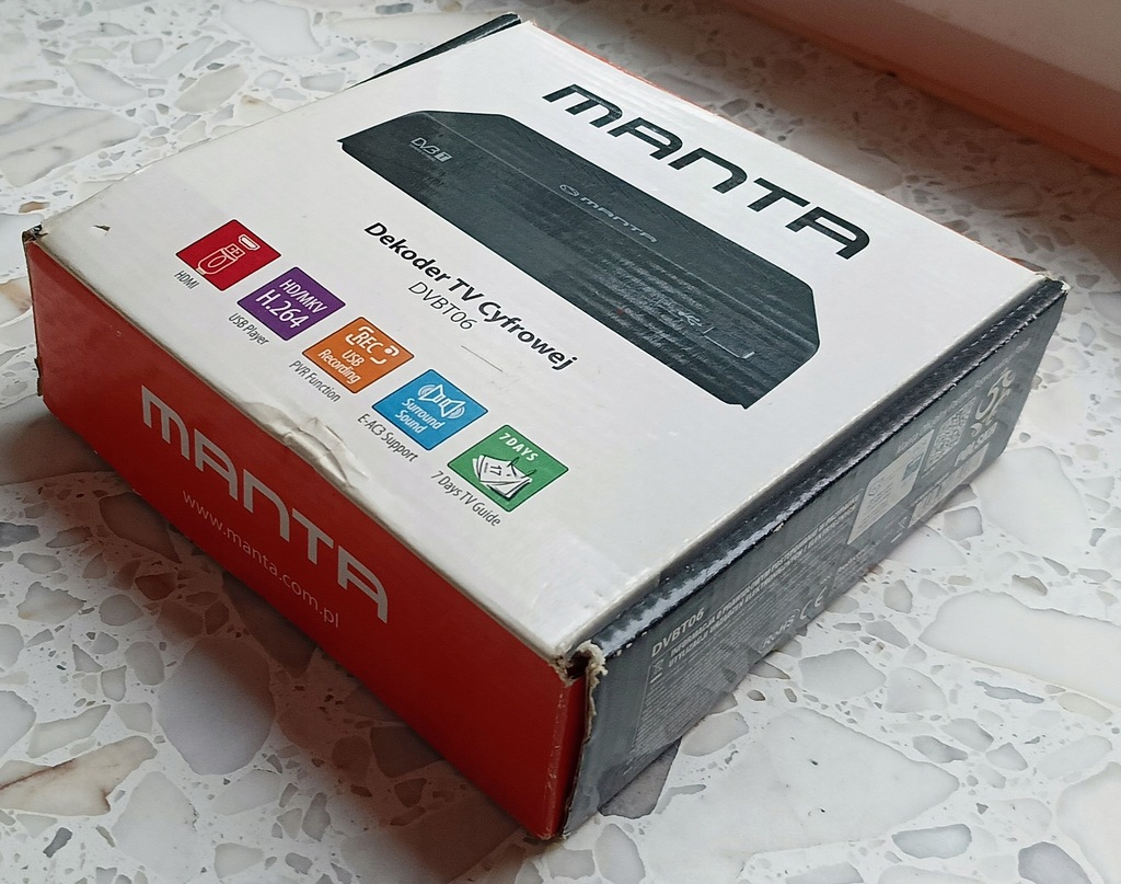 DEKODER MANTA DVBT06 TV telewizja naziemna TUNER - 14036795057 ...