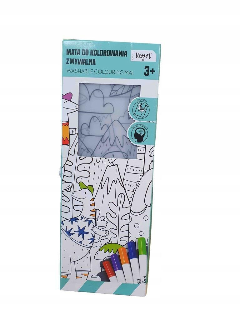 Mata wodna KOLOROWANKA SILIKONOWA ZMYWALNA MAZAKI - 12083878646 ...