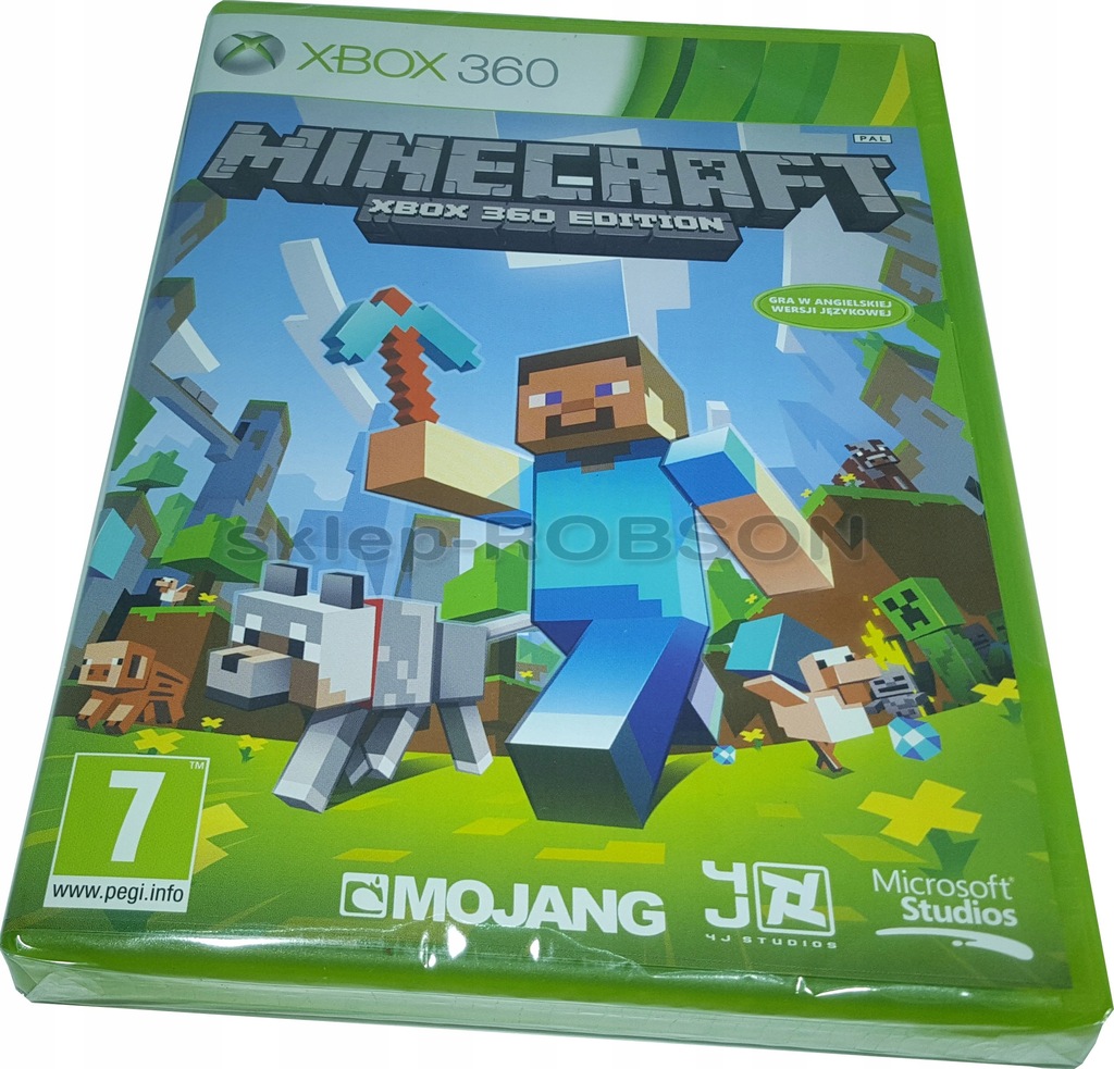 MINECRAFT XBOX 360 NOWY X360 - 7711887477 - oficjalne archiwum Allegro