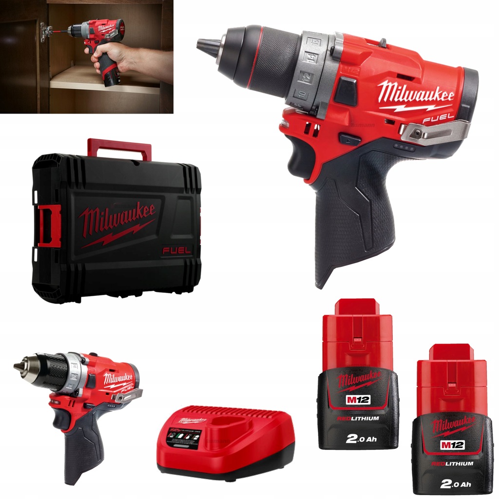 WIERTARKO-WKRĘTARKA MILWAUKEE M12 FDD-202X - 10060978262 - oficjalne ...