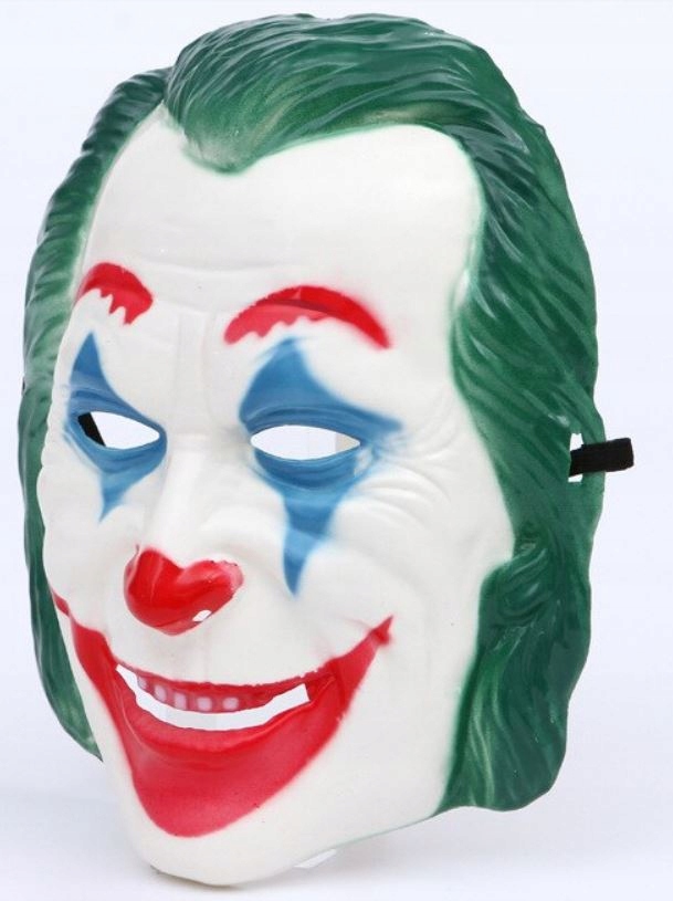 Maska halloween Joker KARNAWAŁ Klaun przebranie - 12725414842 ...