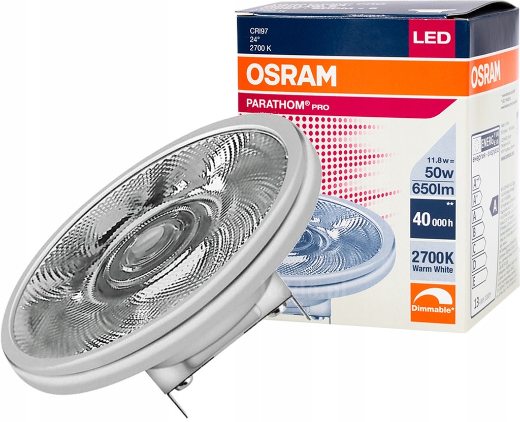 Żarówka LED AR111 G53 11,8W OSRAM PARATHOM DIM - 8677267865 - oficjalne ... Żarówka LED AR111 G53 11,8W OSRAM PARATHOM DIM - 8677267865 - oficjalne ...