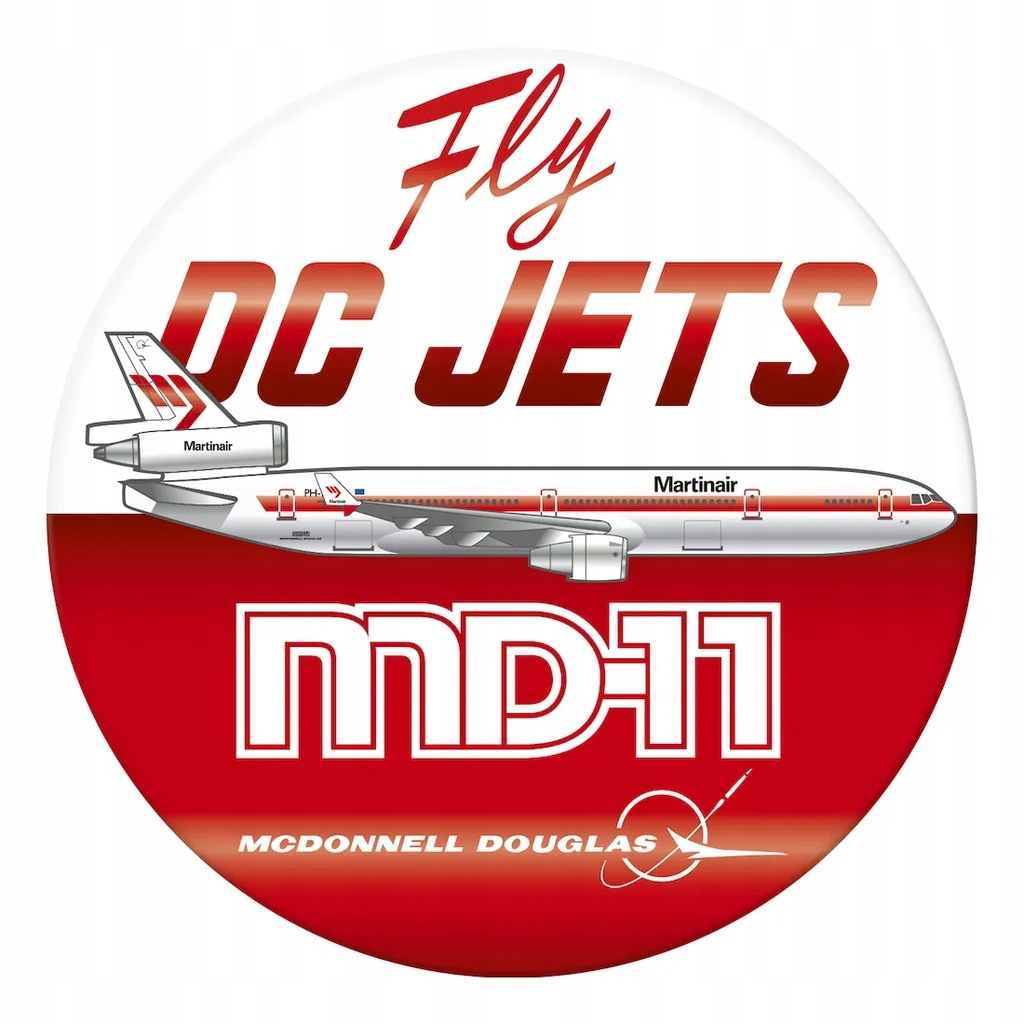 NAKLEJKA FLY DC JETS MARTINAIR MD-11 - 13567255179 - oficjalne archiwum ...