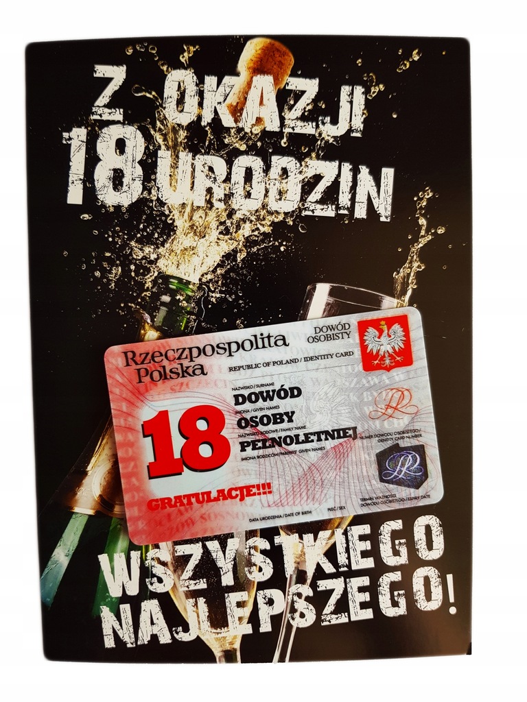 Kartka, Prezent na 18 Urodziny dla dziewczyny !!! - 11173034932 - oficjalne archiwum Allegro