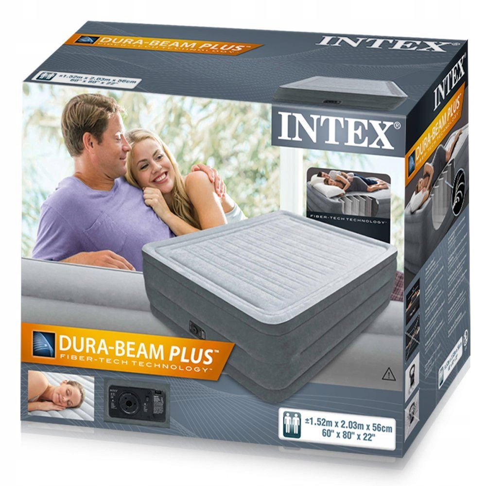 Intex 64418 Materac z pompką 152x203x56 - 7887715023 - oficjalne ...