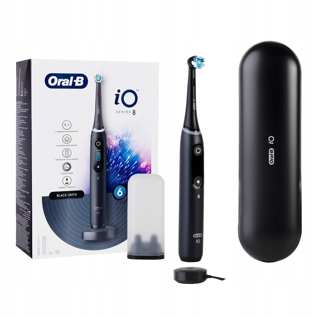 Szczoteczka Oral-B iO 8 Series 8 S ONYX BLACK - 12904699934 - oficjalne archiwum Allegro