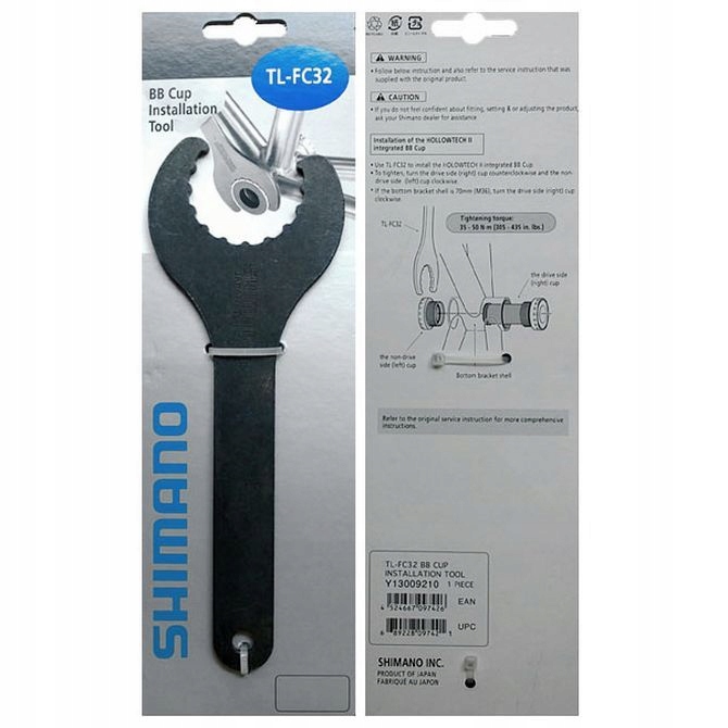 SHIMANO TL FC32 KLUCZ DO ŁOŻYSK ZEWNĘTRZNYCH SUPO - 7799591882 ...