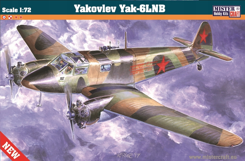 Mistercraft D-29 Yakovlev Yak-6 LNB Jak-6 1:72 - 12770848001 ...