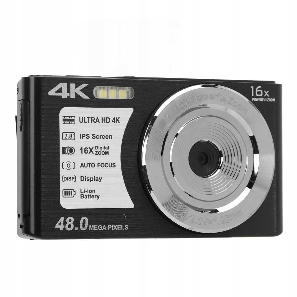 Aparat cyfrowy 4K 48 MP 2,8 cala 16-krotny zoom - 13413667843 ...