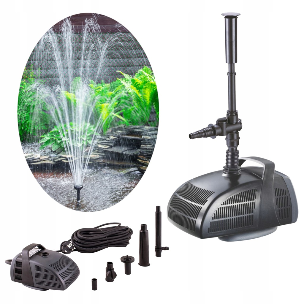 POMPA DO OCZKA WODNEGO STAWU FONTANN KASKAD PF5000 - 9554201750 ...