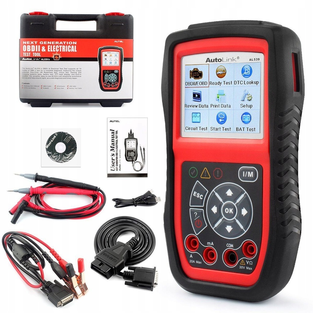 Autel AL539B OBD2 Skaner, Multimetr, Tester Bateri - 11925776881 ...