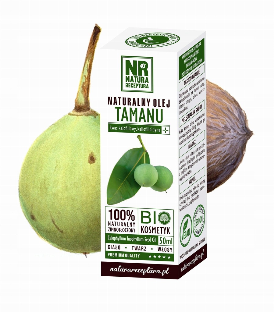 Olej Tamanu Bio 50ml NATURA RECEPTURA - 13056732179 - oficjalne archiwum Allegro