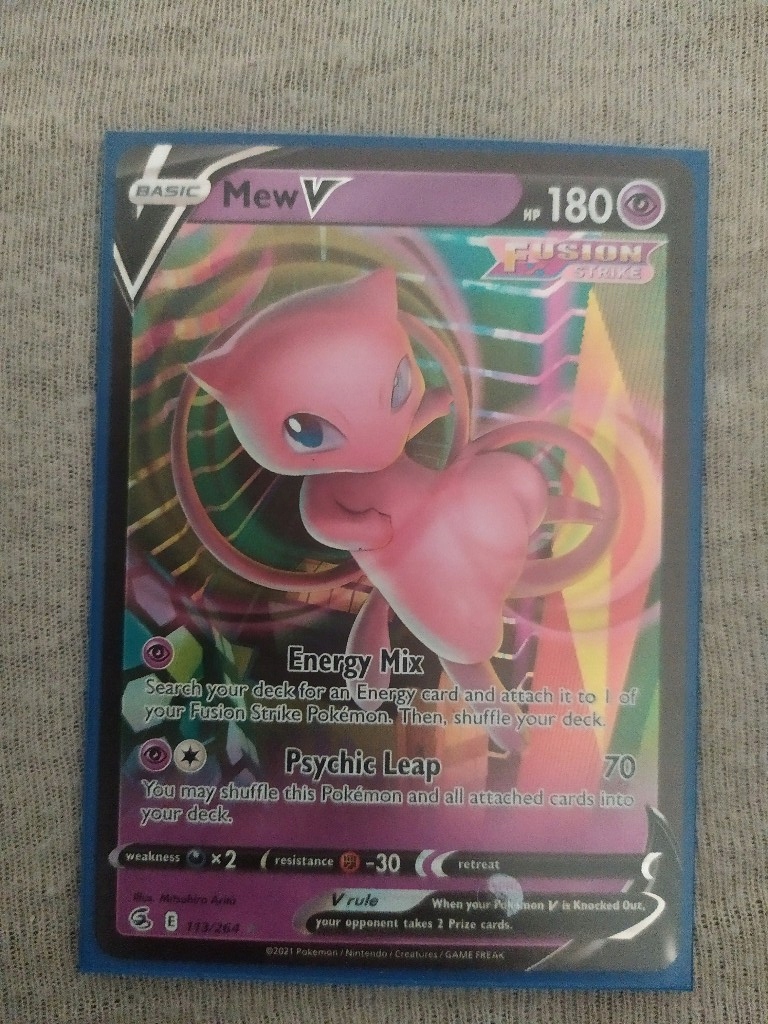 Mew V - Fusion Strike Ultra Rare - 12528789870 - oficjalne archiwum Allegro