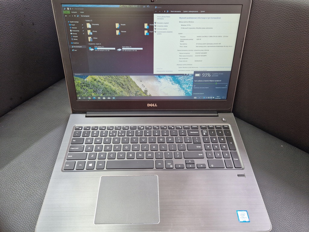 Laptop Dell Vostro 5568 i5-7200 8GB 256GB M2 SSD HDD 1000GB GT940MX ...