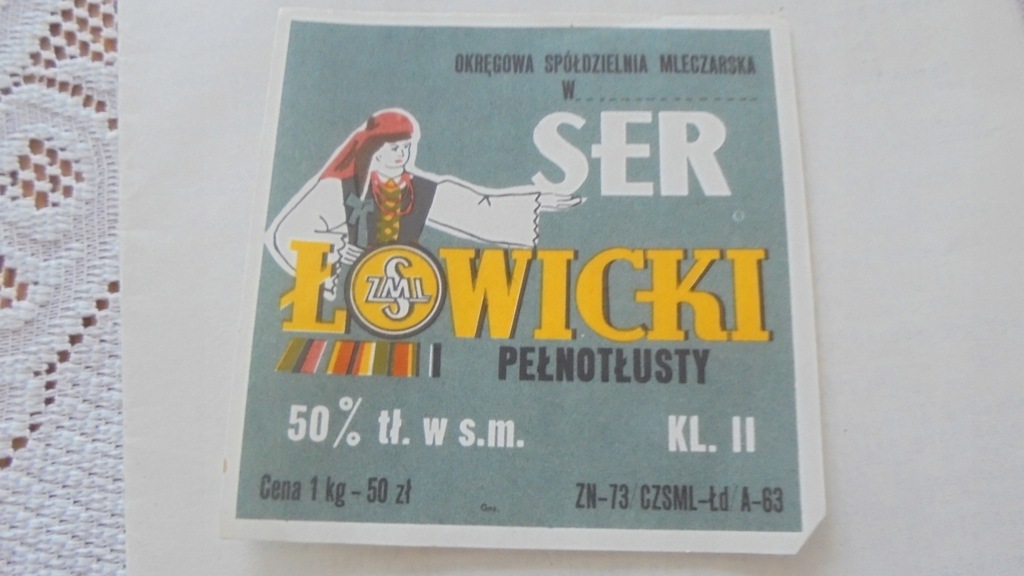 Etykieta PRL SER Łowicki - 13438160105 - oficjalne archiwum Allegro