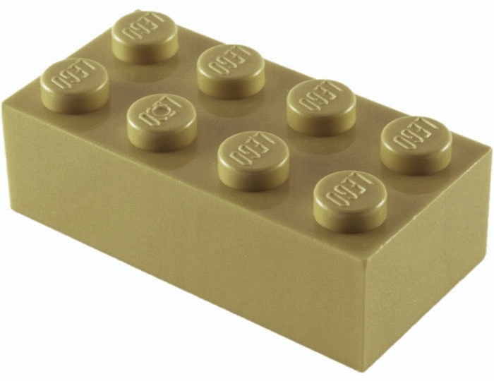09541 LEGO 3001 4247145 brick 2x4 c.piaskowy 1szt - 10775426524 - oficjalne archiwum Allegro