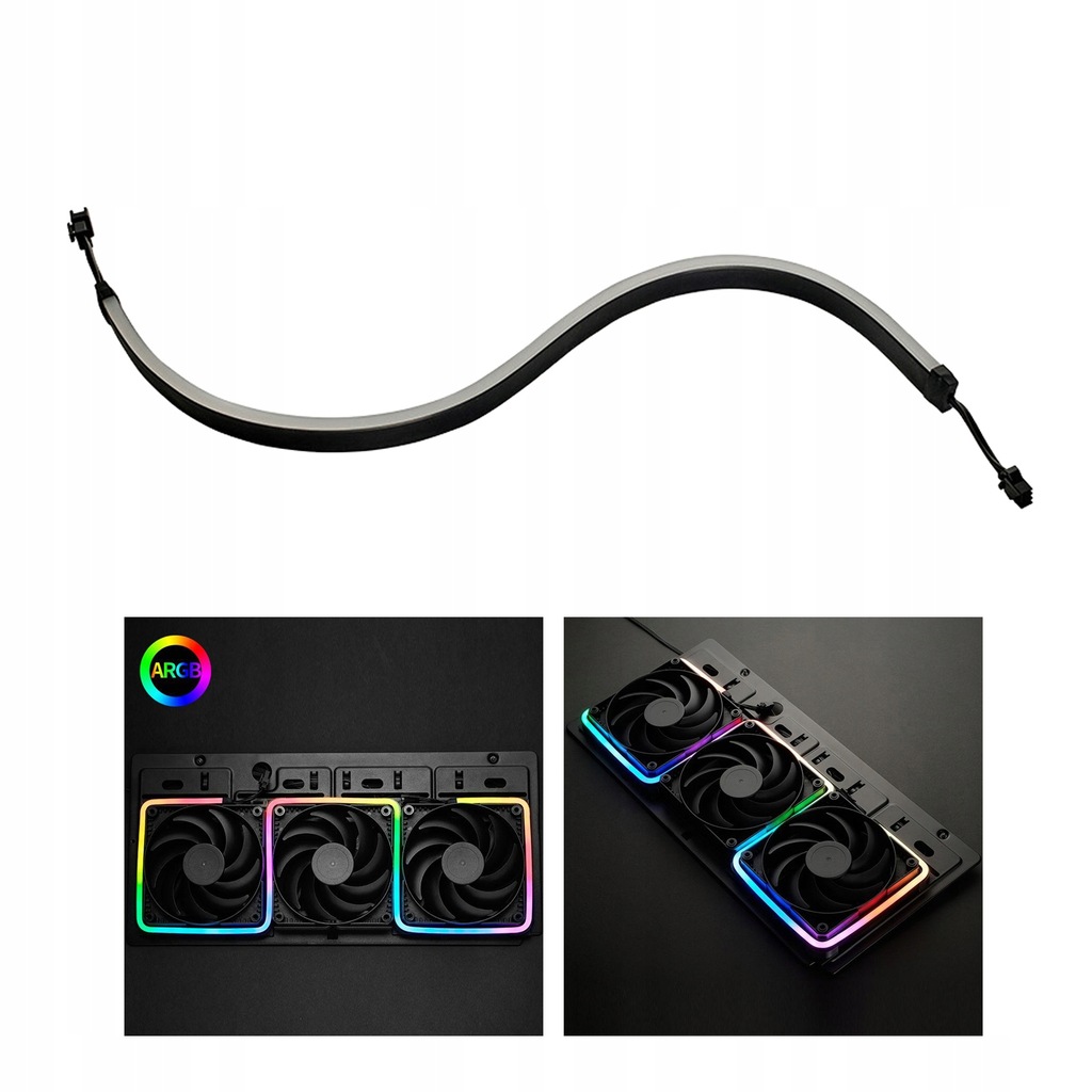 550mm LED ,Digital RGB Motherboard Adapter,ARGB Chip, 3Pin PC Computer ...