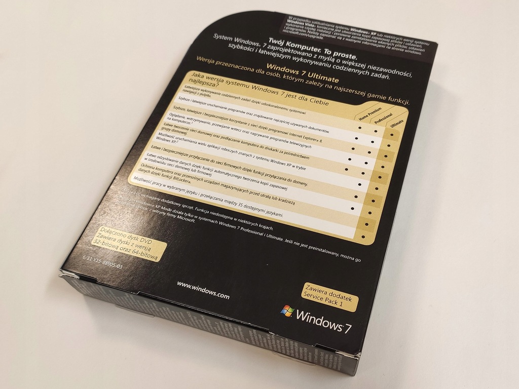 ORYGINALNY Windows 7 Ultimate BOX 32/64 BIT POLSKI - 10504922875 ...